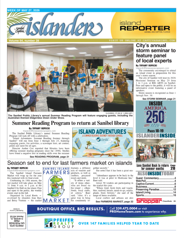 Islander-Reporter (5/27) - SANIBEL-CAPTIVA - Island Reporter, Islander ...